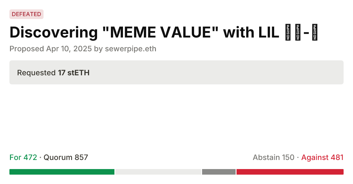 Discovering "MEME VALUE" with LIL ⌐ - (Prop 296) - Lil Nouns Camp